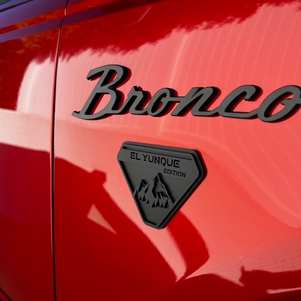 Custom Text Fender Replacement Emblem Pair - Fits Bronco Badlands - Etsy