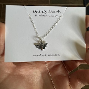 Sterling Silver Raven Necklace Tiny Raven, Messenger Bird, Raven ...