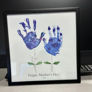 Footprint/handprint, Baby Handprint Craft, Hand Art Craft, Mother's Day ...
