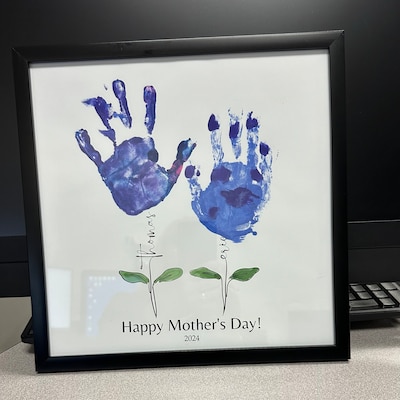 Footprint/handprint, Baby Handprint Craft, Hand Art Craft, Mother's Day ...