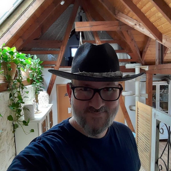 Custom Mens Rock N Roll Fedora Distressed, Southern Rocker Men Hat ...