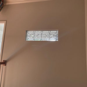 Stained Glass Transom Window HANGING 35 X 12 Including Hooks - Etsy