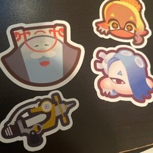 Splatoon Inspired Fan-art Badge Stickers HOLOGRAPHIC idols - Etsy