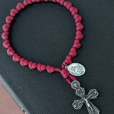 Holy Land Knotted Anglican Rosary Rope. Olive Wood 2.5 Inch - Etsy