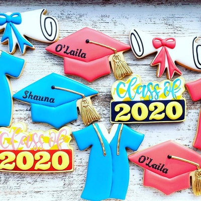 Class of or Graduation Year Cookie Cutter and Fondant Cutter and Clay ...
