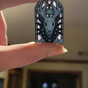 Glow-in-the-dark Cryptid Ghost Deer/ Stag Soft Enamel Pin - Etsy