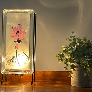 Martini Lighted Glass Block Light, Mancave Gift, Retro Martini Bar Lamp ...