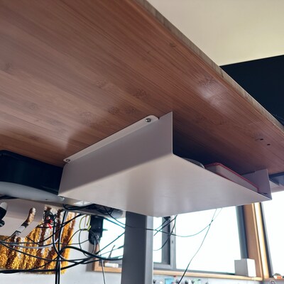 Under Desk Storage Shelf Home Office Desk Organization for Sit Stand ...