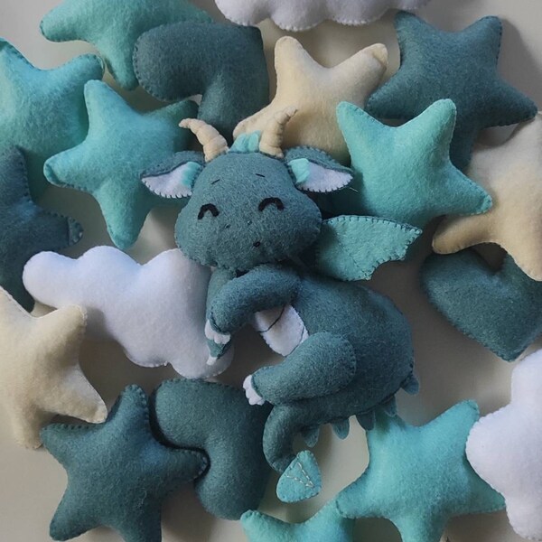 Dragon Felt Pattern/ Dragon Pdf Pattern - Etsy