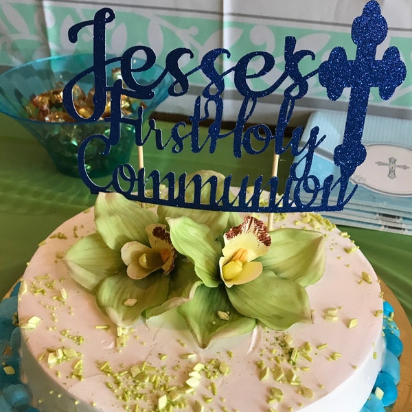 First Communion, First Communion Topper, First Communion Cake Topper ...