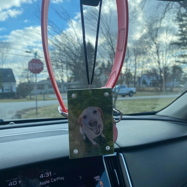 Hanging Car Photo Frames, Rearview Mirror Hanging Accessory, Car Decor ...