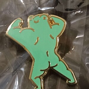 Leg Day Larry Buff Muscle Frog Hard Enamel Pin - Etsy