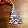 Personalized Christmas Book Tree Ornament, Book Christmas Ornament ...
