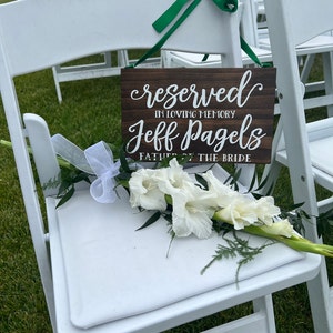 Mother of the Bride in Loving Memory Wedding Sign - Etsy