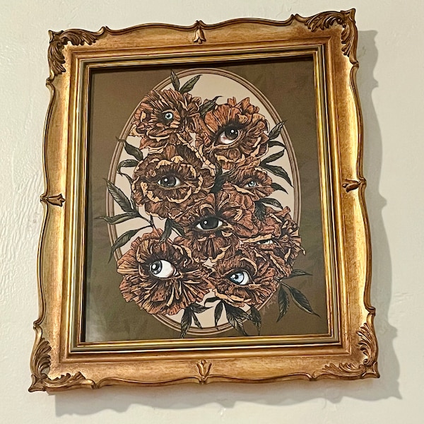 All Seeing Florals, Fantasy Cottagecore, Creepy Bouquet, Creepy ...