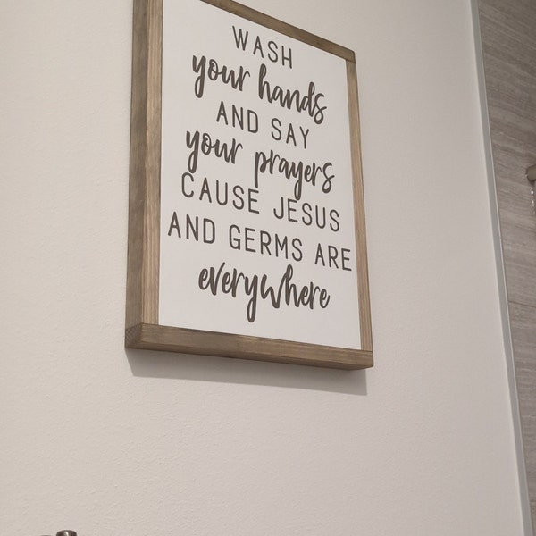 Christian Office Sign, Scripture Wall Art, Farmhouse Wood Sign, Working ...