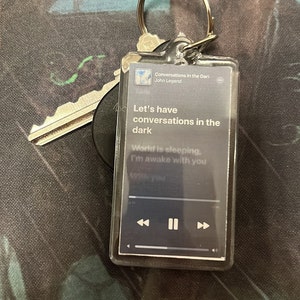Custom Apple Music Lyrics Keychain Your Song, Your Lyrics, Uniquely ...