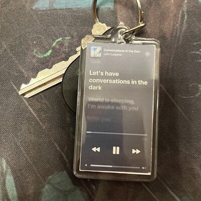 Custom Apple Music Lyrics Keychain Your Song, Your Lyrics, Uniquely ...