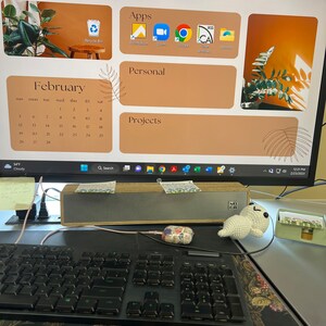 Fall Themed Desktop Organizer | EDITABLE | Calender Fall Season ...