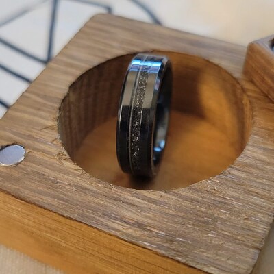 Wide Moissanite Solitaire Stone Forge Studios - Etsy