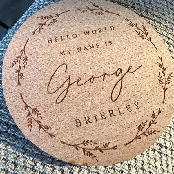 Baby Milestone Disc Set | Hello World Milestone Cards | Newborn Gift ...