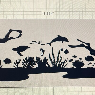 Sea Scene Svg, Undersea With Fish Svg, Corals Reef Svg, Seaweed Svg ...