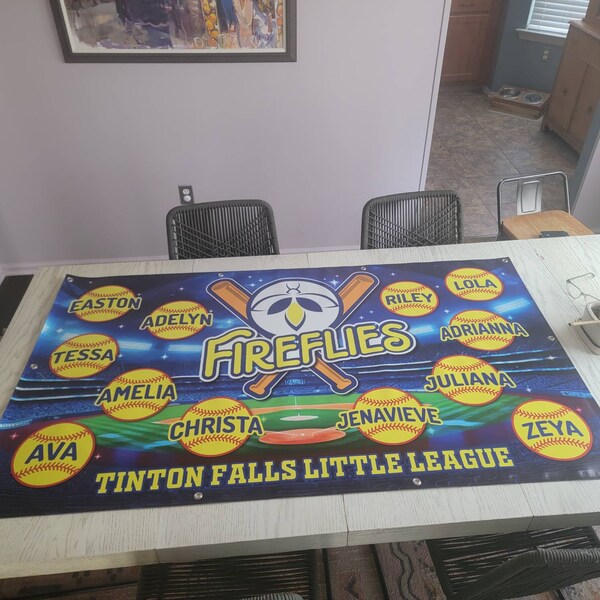 Softball Team Banner | T-ball Team Banner | Little League Team Banner ...