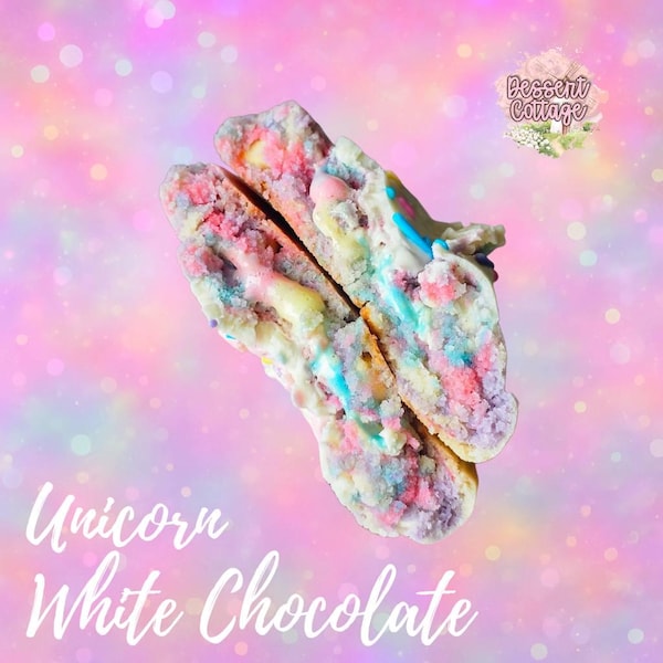 White Chocolate Unicorn Sugar Cookie Recipe | Thick Stuffed Bakery ...