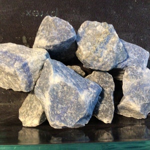 Raw Blue Quartz, Natural Blue Quartz, One Stone or Baggy, Rough Blue ...
