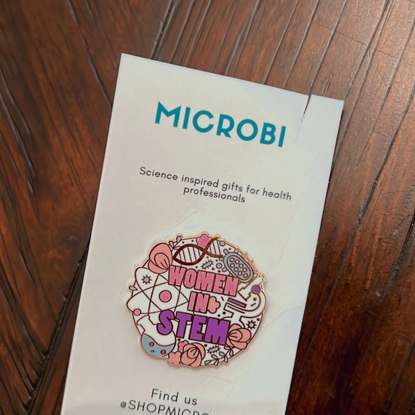 Women in STEM Enamel Pin / Microbiology / Science Gift / Scientist ...