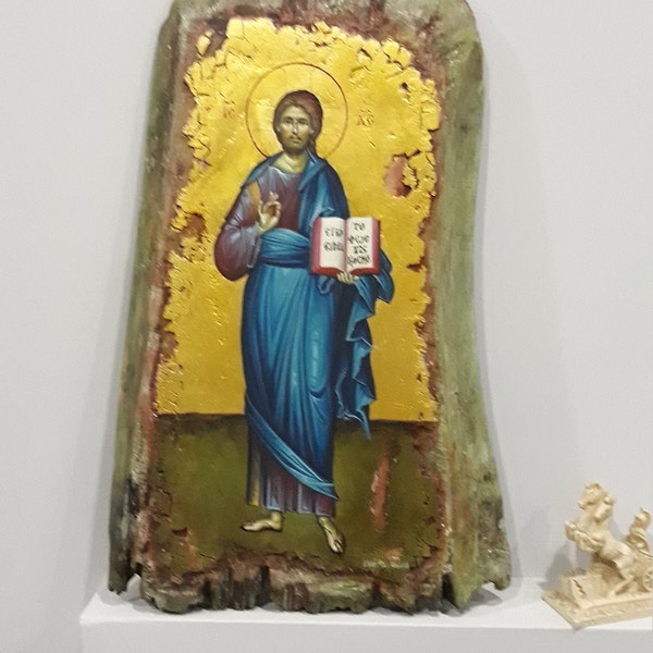 Virgin Mary With Child Jesus Christ,handmade Resin Encased Orthodox ...