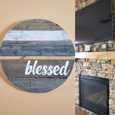 Round CUT OUT Last Name Letter Rustic Monogram Round Custom - Etsy