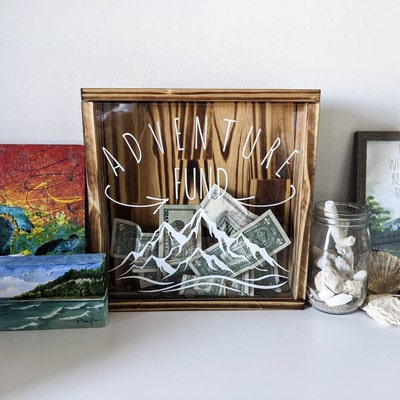 Adventure Fund Shadow Box Travel Fund Money Holder Gift for Couple ...