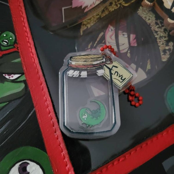 Mind Flayer Tadpole in a Flask Baldurs Gate 3 Acrylic Shaker Charm ...