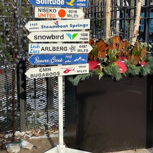 Custom Outdoor Directional Mileage Signs / Hand Painted Distressed ...