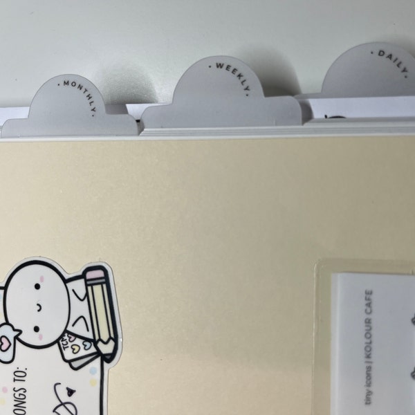 Floating Page Marker | Text Tabs | Minimalist Acetate Dividers ...