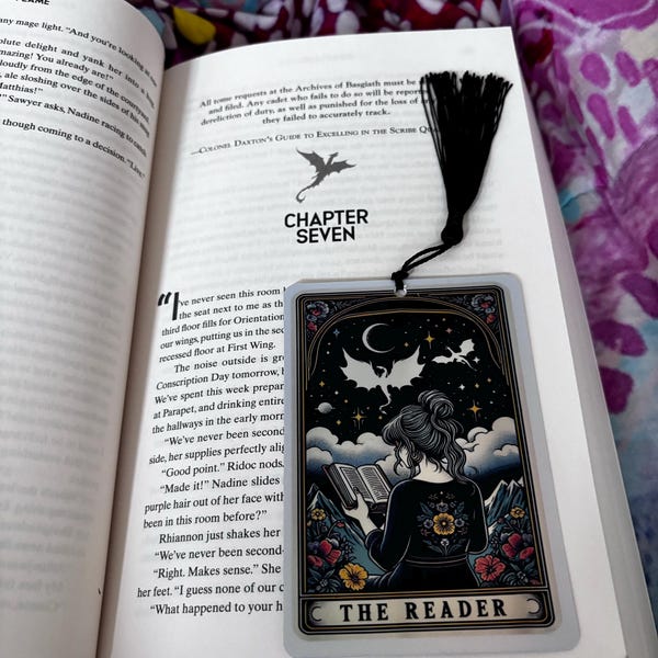 The Reader Card Bookmark, Trigger Warrings, Holographic Bookmark ...
