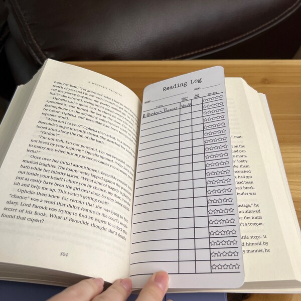 Reading Log, Library Card Bookmark, Reading Log Bookmark, Book Tracker ...