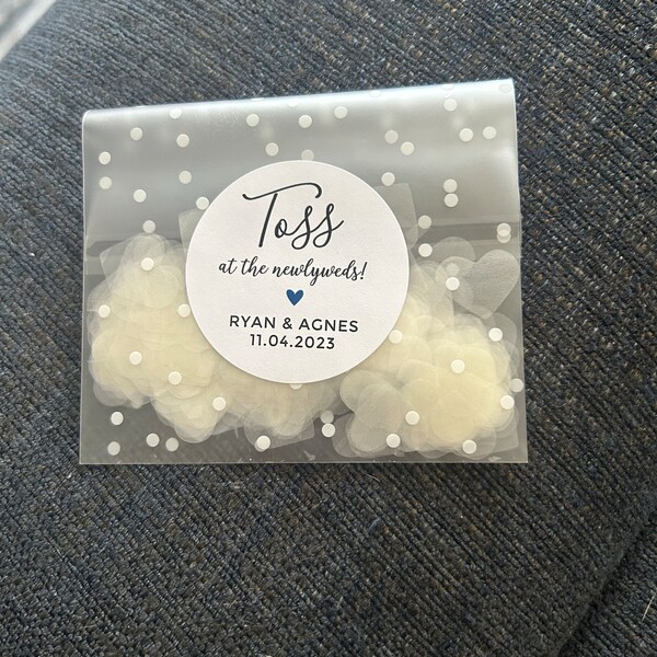 Wedding Toss Sticker, Petal Toss Sticker, Confetti Toss, Toss Me ...