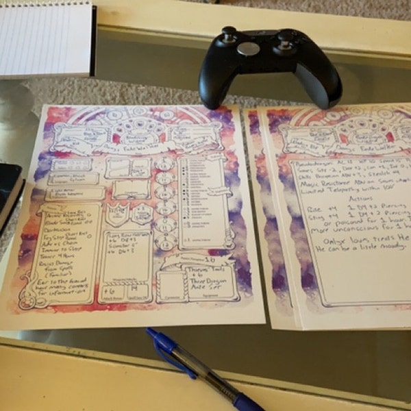 Spellbound Character Sheets - D&D 5e - Etsy