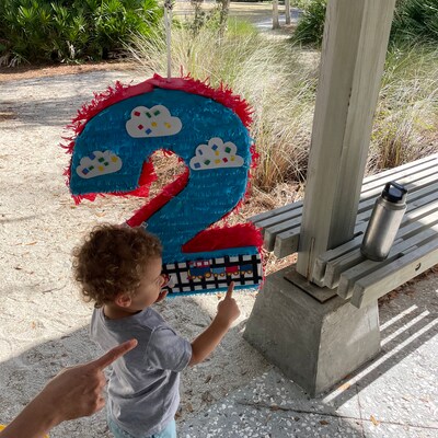 Large Number Two Pinata Train Theme Pinata Choo Choo Train - Etsy