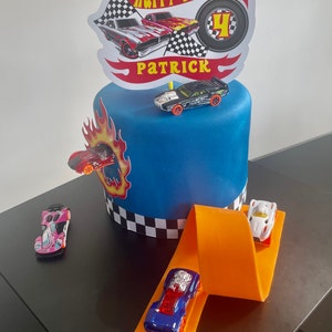 Fire Hoop/ Ring of Fire Hot Wheels Cake Topper With Stick - Etsy UK