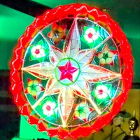 15” LED Bougainvillea Capiz Parol Philippines Christmas Lantern - Etsy