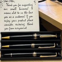 Modern 3 Pen Display, Sleek Desk Organizer for Pens, Contemporary ...