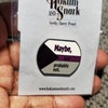 Maybe but Probably Not Gray Ace Demi Pride Enamel Pin in Demisexual ...