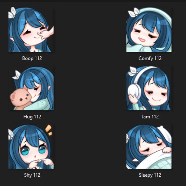 Custom Sleep Colour YCH Emote for Twitch / Discord - Etsy