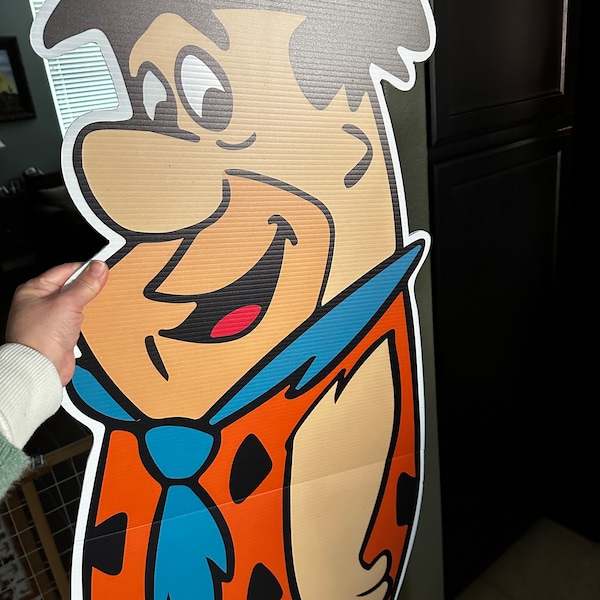 Flintstones Cutout Cardboard Backdrop | Birthday Sign Yard | Event and ...