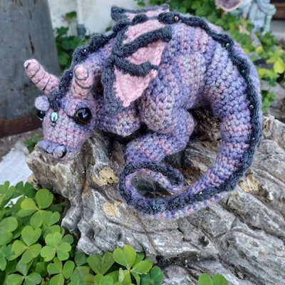 Curvy Sleeping Dragon Crochet Amigurumi Pattern DIGITAL PDF by - Etsy