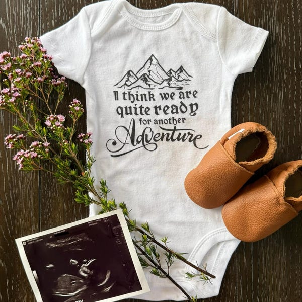 Another Adventure Onesie®, Fantasy Baby Announcement, Adventure ...