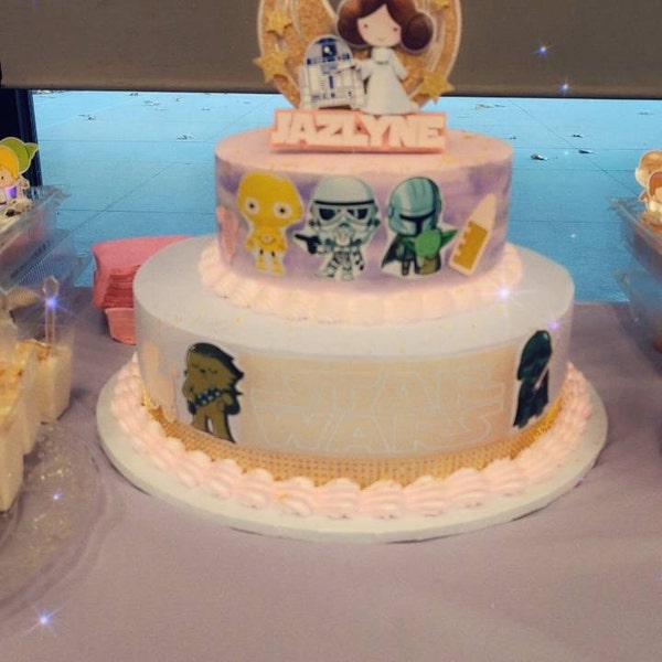 Princess Leia Cake Topper | Star Wars Cake Topper | Star Wars Inspired ...